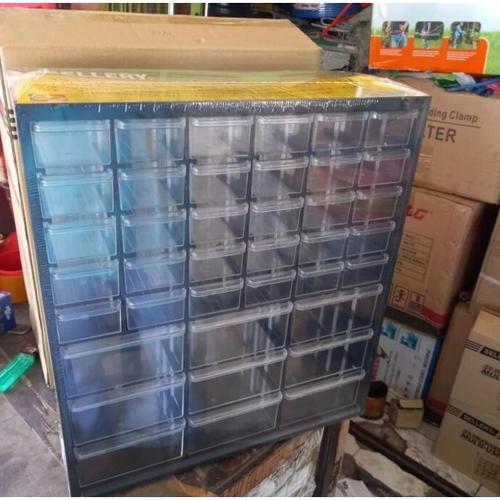 Jual Sellery Rak Penyimpanan Komponen Baut 39 Slot Bahan Mika - Kota ...