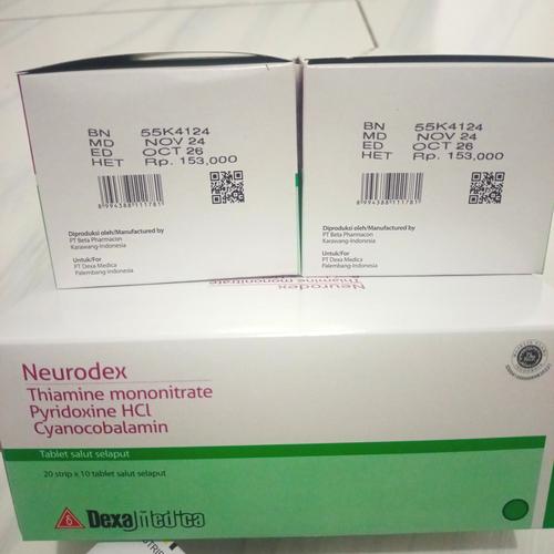 Jual neurodex box 200 tablet - Kota Bekasi - mulia_pharma01 | Tokopedia