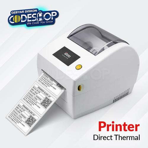 Jual Printer Barcode iData D400 Direct Thermal Cetak Label Resi USB ...
