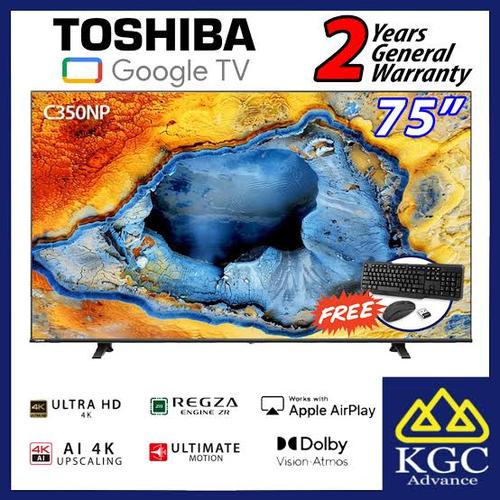 Promo TOSHIBA 75C350NP - UHD 4K REGZA DOLBY ATMOS VISION GOOGLE TV 75 ...