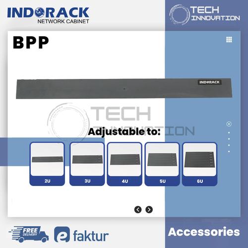 Jual INDORACK Blank Panel Plastic 1U Plat Penutup Celah Rak Rack Server ...
