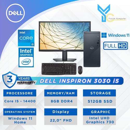Jual Dell AIO Inspiron 3030 Tower Core i5 - 14400 /LCD DELL SE2222H /22 ...