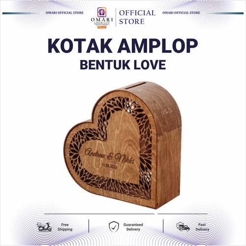 Jual Kotak amplop sumbangan pernikahan unik bentuk love - Kab. Semarang ...