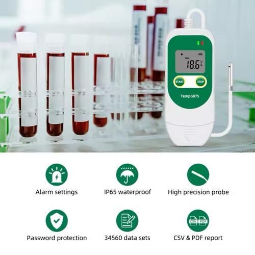 Jual TempG07 Temperature and Humidity Logger with Probe Cable Temp ...