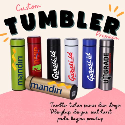 Jual Tumbler custom/Tumbler promosi/Tumbler Logo/Tumbler 500ml custom/tumbler logo custom/botol ...