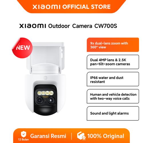 Promo Xiaomi Outdoor Camera CW700S | 9x dual-lens zoom | Dual 2.5K resolution | IP66 | CCTV ...