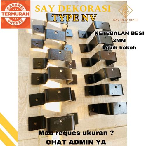 Jual TYPE NV Klem Besi Kotak Untuk Hollow SEMUA Ukuran Aksesoris Kanopi ...