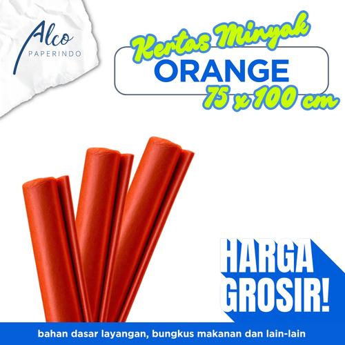 Jual Kertas Minyak Wajik Pilus Orange Plano 75 x 100 cm - Kota Semarang ...