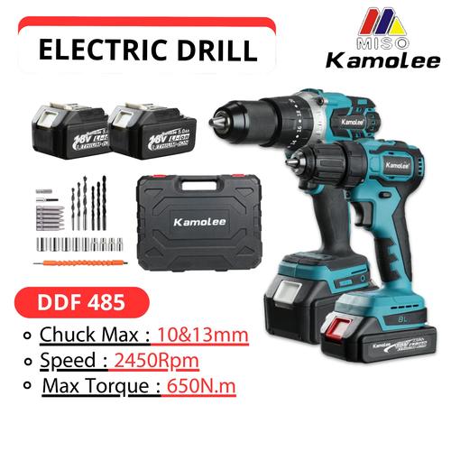 Promo KAMOLEE-DDF485-Bor Listrik-torsi Maksimum 450N.m 18V 5000 rpm10MM ...