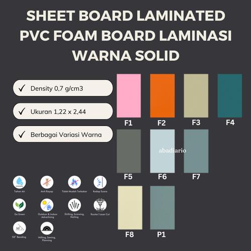 Jual Sheet Board Laminated / Sheet Board Laminate / PVC Foam Board ...