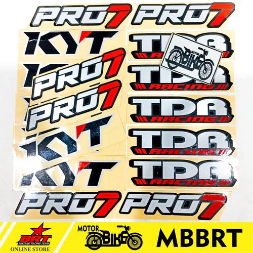 Jual STICKER STIKER PRINT GLOSSY LOGO TDR PRO7 KYT - KYT - Kab. Bogor ...