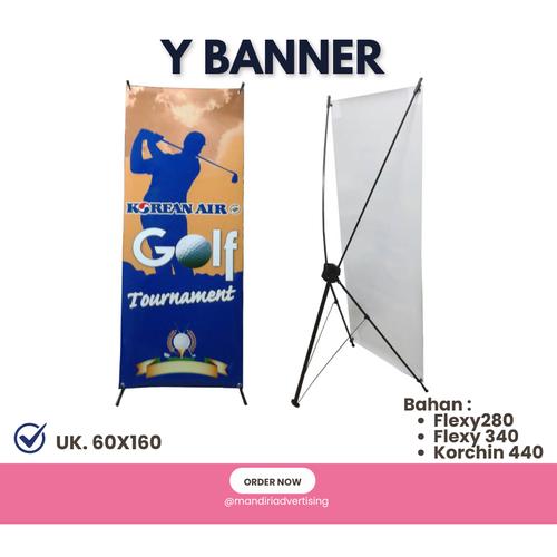 Jual CETAK Y BANNER 60 x 160 cm Lebih Kokoh dari X Banner atau Standing ...