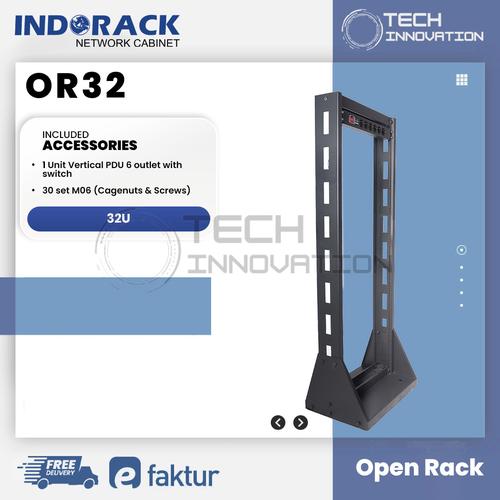 Jual INDORACK Open Rack 32U Rack Server Rak Switch Modem WIfi Network ...