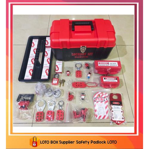 Jual Lockout Tagout Kit Combination Box LOTO Safety Electrical ...