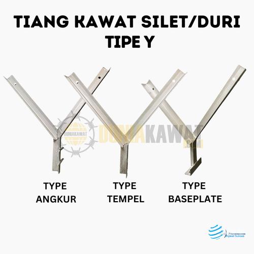 Jual Tiang Y (Baseplate, Angkur, dan Tempel)Kawat Silet / Kawat Duri ...