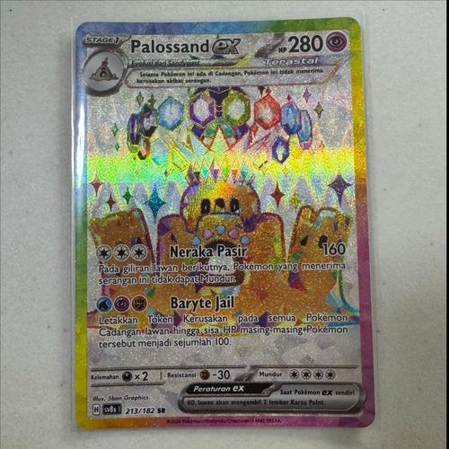 Jual Palossand ex SR - 213/182 - TCG Pokemon Kilat Rasi (sv8s) - Kota ...