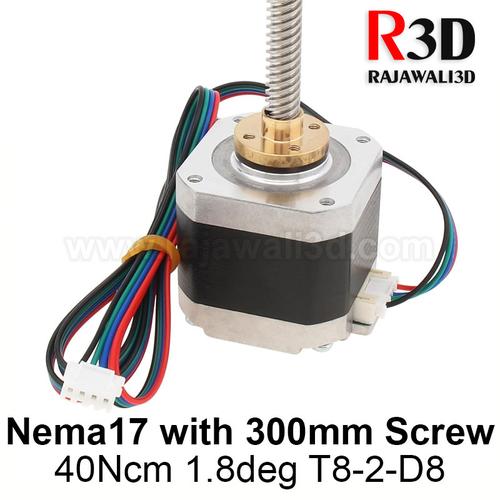 Jual Nema 17 Stepper Motor Leadscrew 300mm with Plug+kbl - Kab. Temanggung - Rajawali 3D | Tokopedia