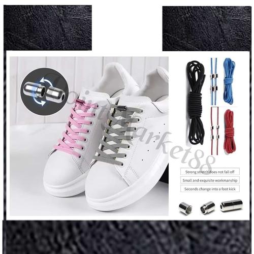Jual tali sepatu tanpa ikat premium - Tali Sepatu Elastis Lazy Lace ...