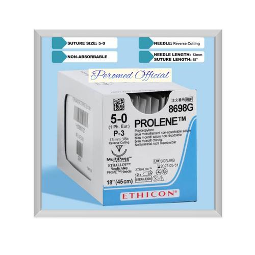 Jual Benang Prolene 5/0 Jarum Reverse Cutting 8698G Ethicon Suture - Jakarta Timur - Permata ...