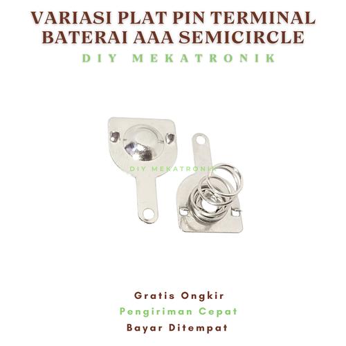 Jual Pin Terminal Baterai AAA Positif Plat Negatif Per Semicircle PCB ...