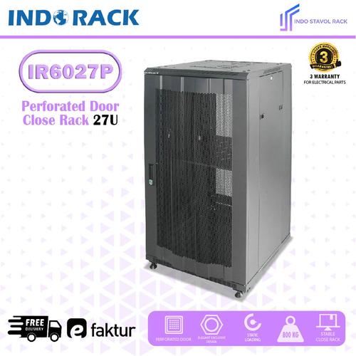 Jual IR6027P INDORACK STANDING CLOSE RACK 19 DEPTH 600M 27U PERFORATED ...