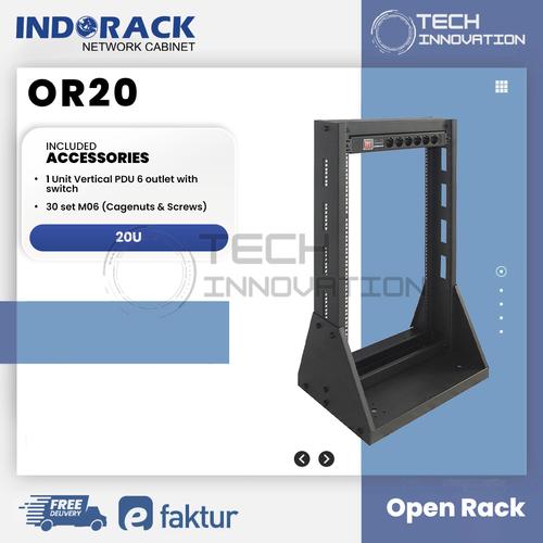 Jual INDORACK Open Rack 20U Rack Server Rak Switch Modem WIfi Network ...