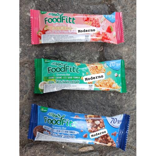 Jual Foodfit Granola Bar Less sugar 15gr - Chocolate cooki - Jakarta ...