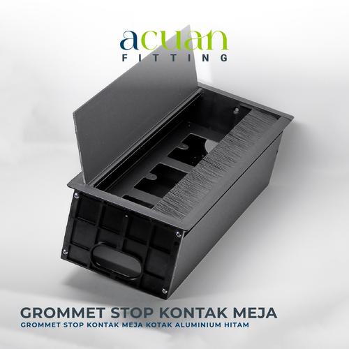 Jual Grommet kabel meja - gromet box stop kontak meja tanam Aluminium ...