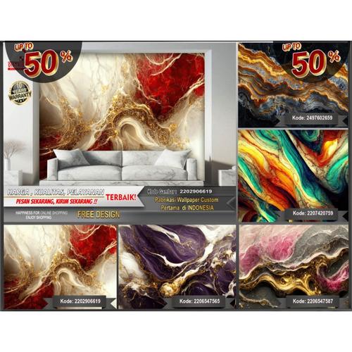 Jual Wallpaper Custom 3D Tema Marmer | Marble | Wallpaper Dinding ...