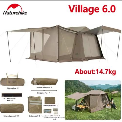 Jual NATUREHIKE VILLAGE 6 TITANIUM ULTIMATE FLAGSHIP Tent Tenda Otomatis Luar Ruangan Glamping ...