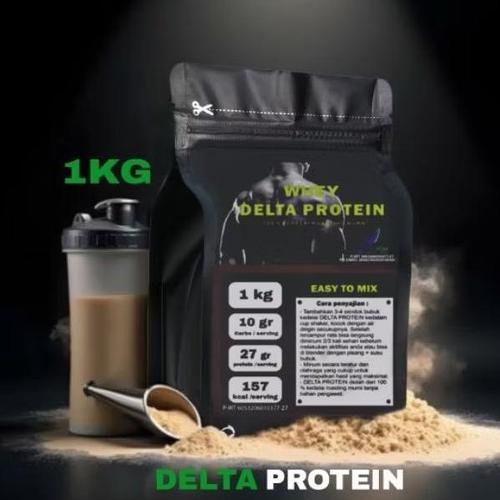 Jual WHEY PROTEIN DELTA PROTEIN 1KG BUBUK KEDELAI PROTEIN 1000 gram ...