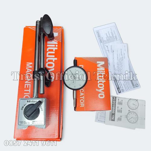 Jual Dial Indicator MITUTOYO 2046A & Magnetic Stand 7010S-10 Original - Dial Indicator - Jakarta ...