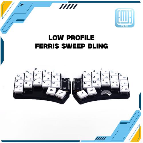 Jual Ferris Sweep Bling LP Mechanical Split Keyboard ERGO Low Profile ...