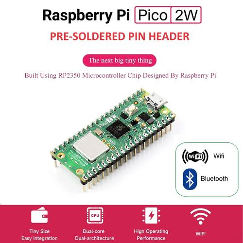 Jual Raspberry Pi Pico 2W (with soldered pin header) Built-in WIFI & Bluetooth - - badank ...
