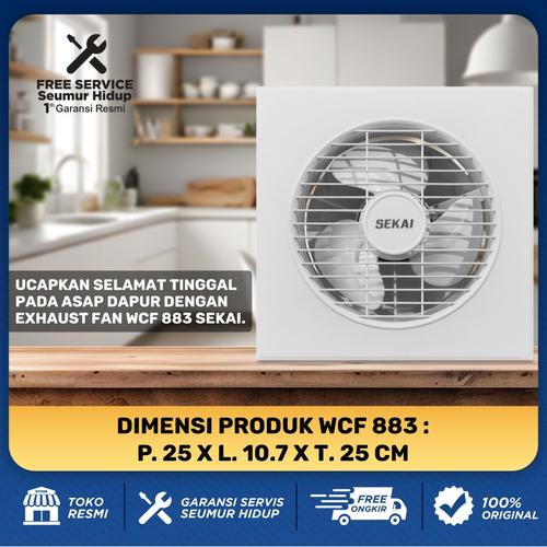 Jual SEKAI Exhaust Fan Dinding / Kipas Angin Hexos 8 inch / WCF 883 - Kota Tangerang Selatan ...