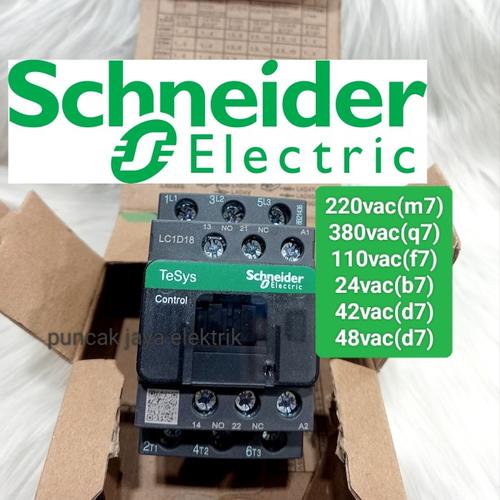 Jual contactor Schneider lc1d18m7 220vac 3phase 32a/contactor Schneider ...