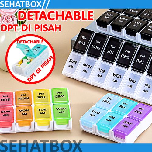 Jual KOTAK OBAT VITAMIN (L) 14 DAY 14 HARI JIGSAW WEEKLY PILL BOX ...