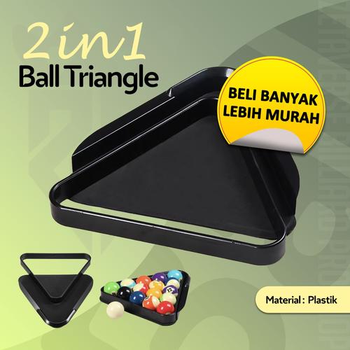 Jual Triangle Billiard Ball Rack 2 in 1 with Tray - Segitiga ...