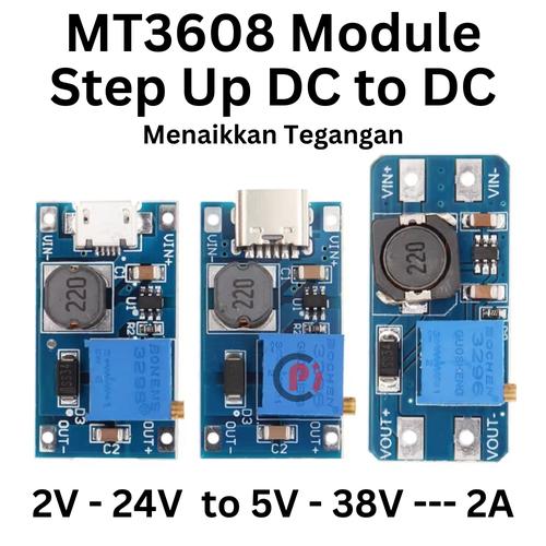 Jual MT3608 Step Up Module Menaikkan Tegangan Converter 2A Vin 2V - 24V ...