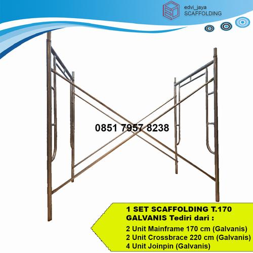 Jual Scaffolding Galvanis Set 170, Steger Galvanis tinggi 170 Baru ...