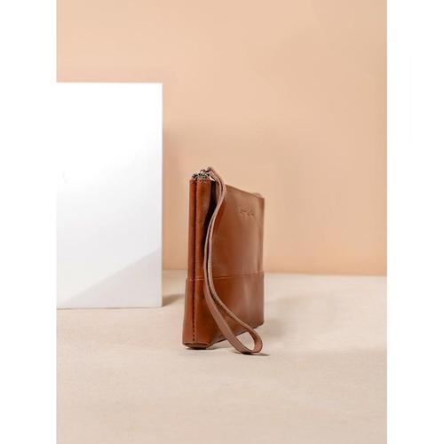 Jual Clutch Tas Tangan Unisex Kulit Asli Natalie Polos Pullup # ...