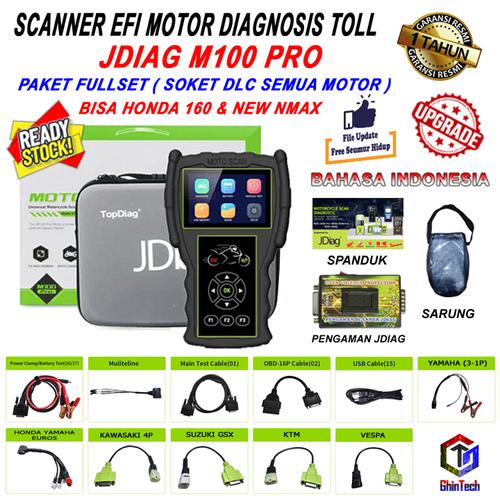 Jual JDiag M100 PRO Motor Scanner Function Diagnostic Tool ECU Injeksi ...