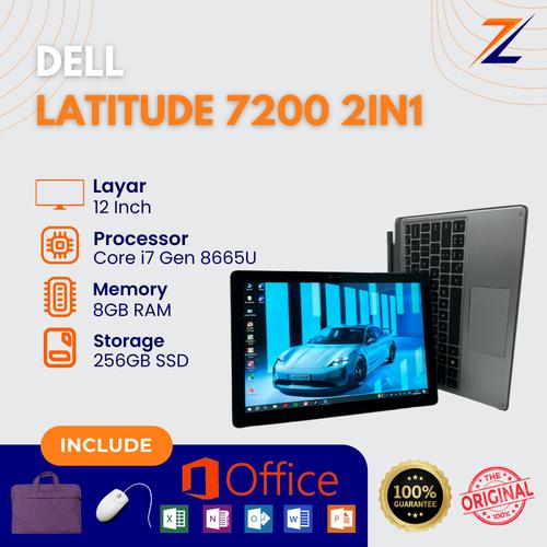 Jual Laptop Dell Latitude 7200 2in1 Core i5 Gen 8 Ram 8GB SSD 256GB ...