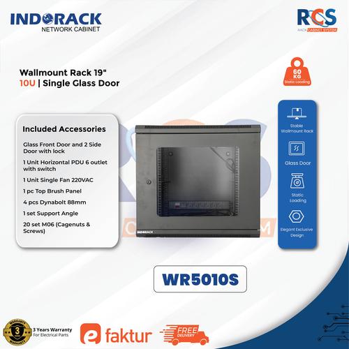 Jual Rackserver - INDORACK || Wallmount Rack WR5010S 10U Depth 500mm ...