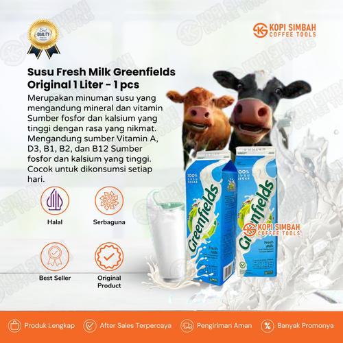 Jual Susu Fresh Milk Greenfields Susu Sapi Segar Original 1 Liter - Kab ...