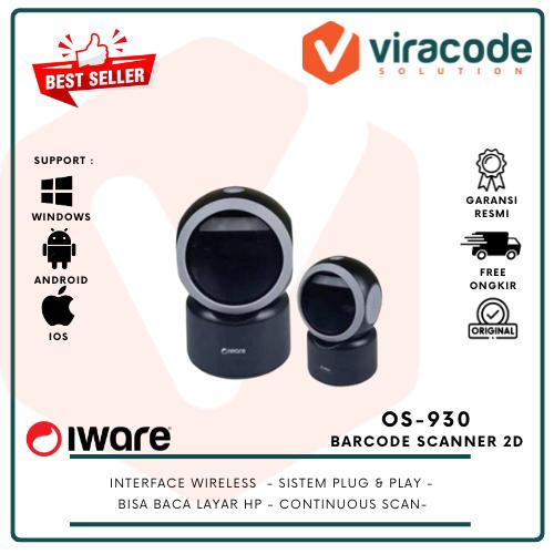 Jual SCANNER OMNI DIRECTIONAL 2D IWARE OS-930 AREA IMAGER BARCODE DUDUK ...