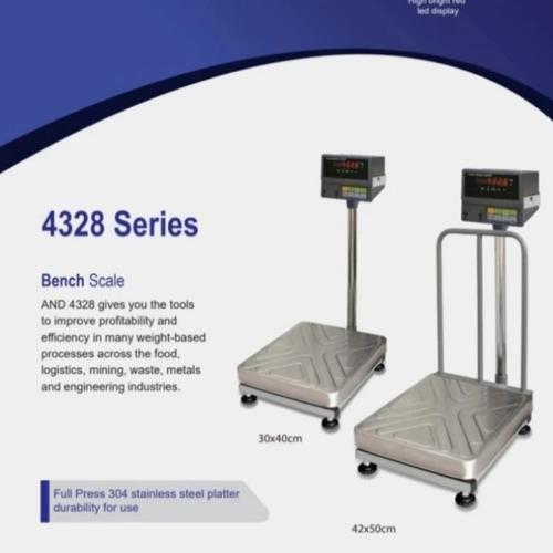 Jual BENCH SCALE 300 KG AD 4328 uk.42x50 cm / Timbangan digital 300 kg ...
