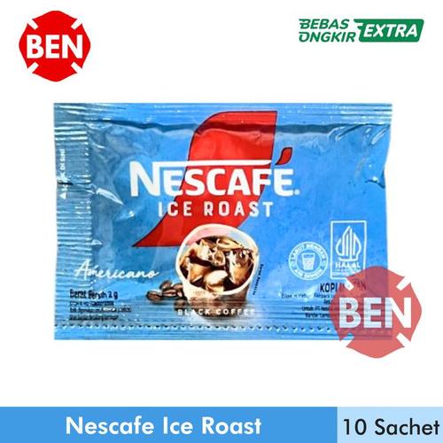 Jual TERSEDIA Nescafe Ice Roast 1 Renceng 10 Sachet 2g 2gr 2 g gr gram ...