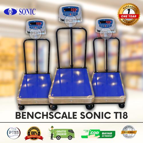 Jual Timbangan duduk digital Sonic T18 300kg / Timbangan barang digital Sonic T18 300kg ...