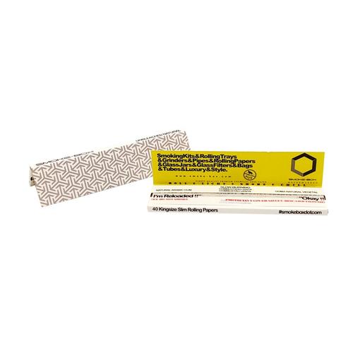 Jual Kertas Rokok Papir Smoke-Box Unbleached Paper King Size Slim - 108 ...